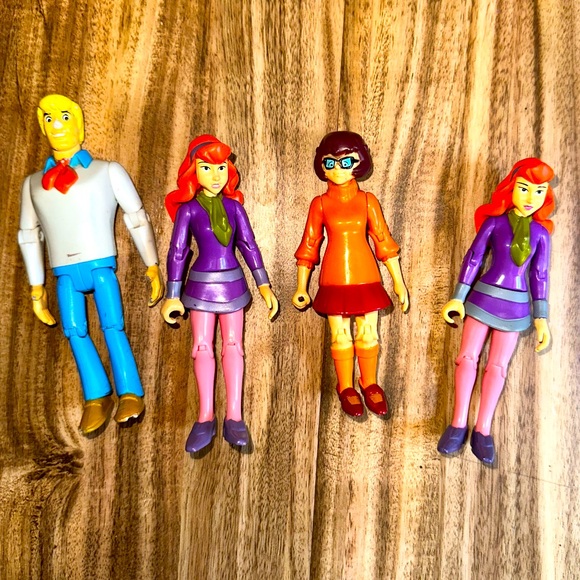 Mattel | Toys | Scooby Doo 475 Daphne Velma And Fred Bendable Loose ...